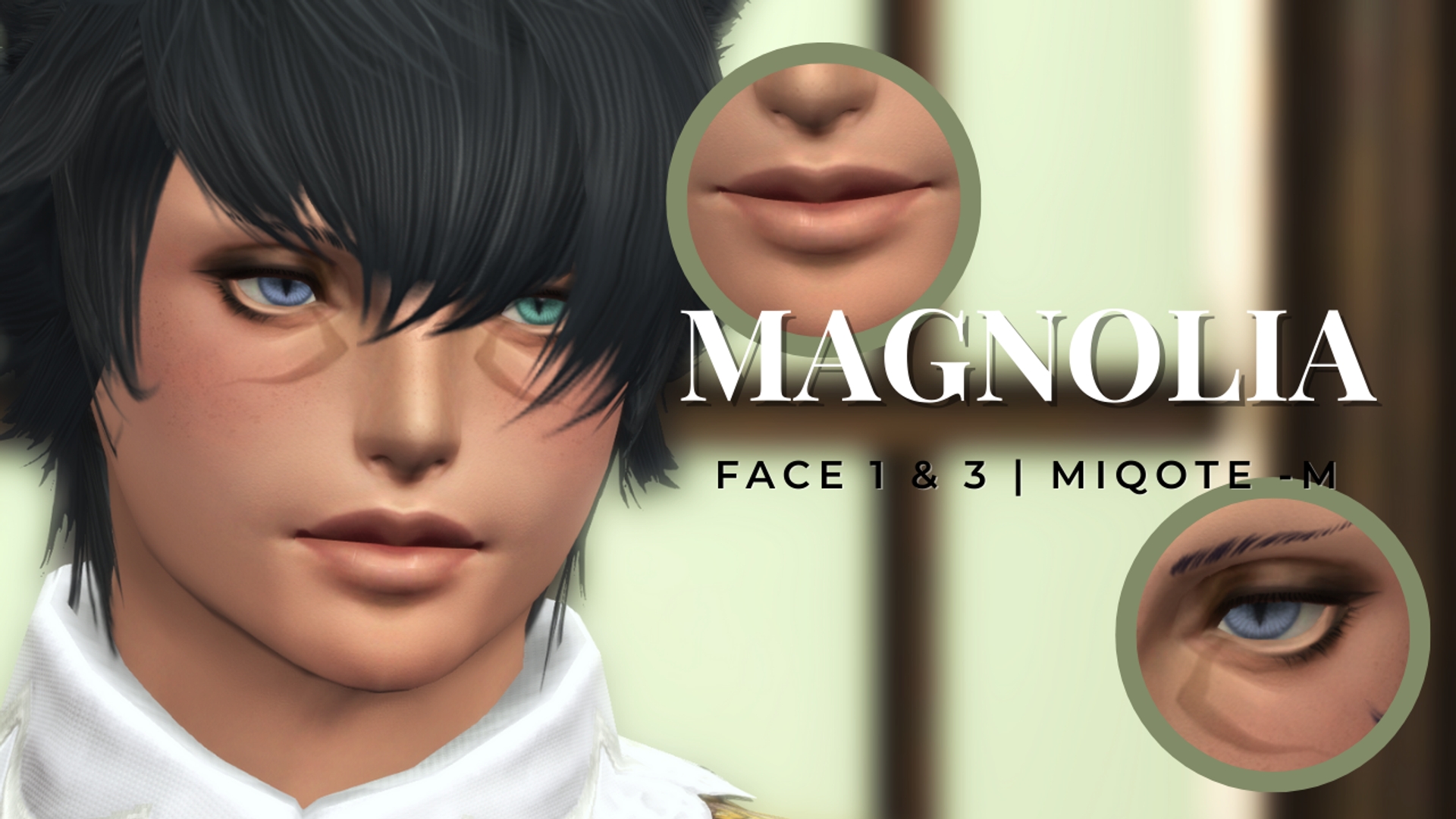 for face 1 and 3 Miqote (M) | XIV Mod Archive