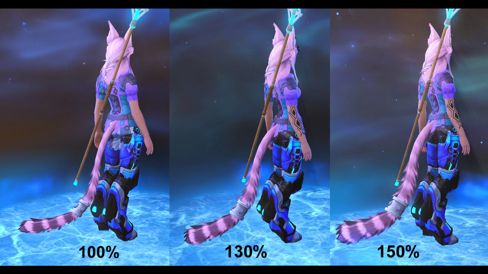 Scruffy Banded Miqo'te Tail (Male Aurin Tail) | XIV Mod Archive