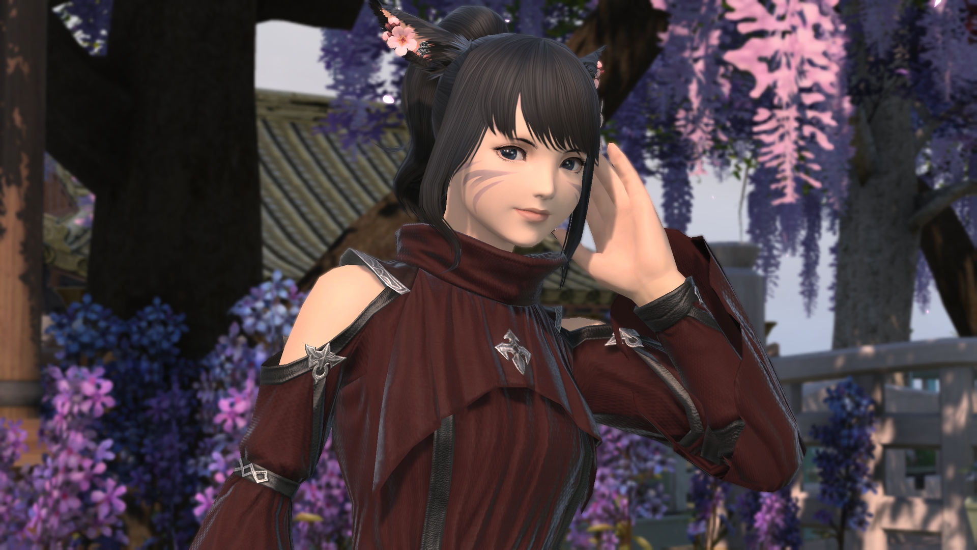 Less-Purple Female Keeper 101 Clanmarks | XIV Mod Archive