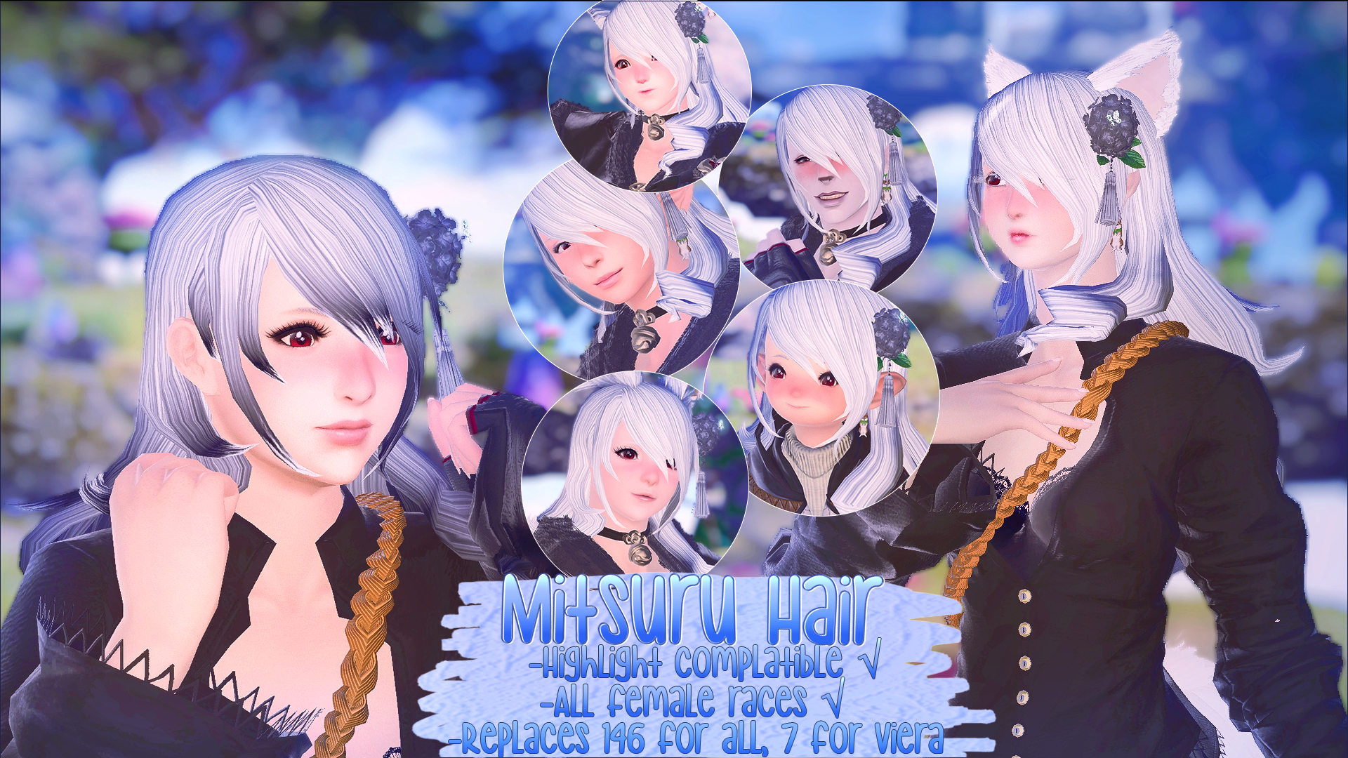 Mitsuru Hair - Remastered | XIV Mod Archive