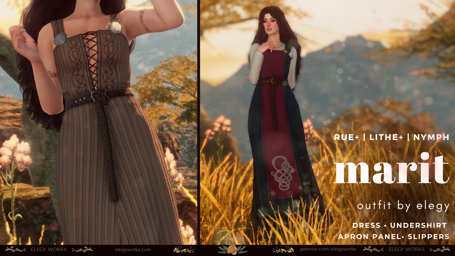 Marit Outfit | Lithe/Rue/Nymph+ | XIV Mod Archive