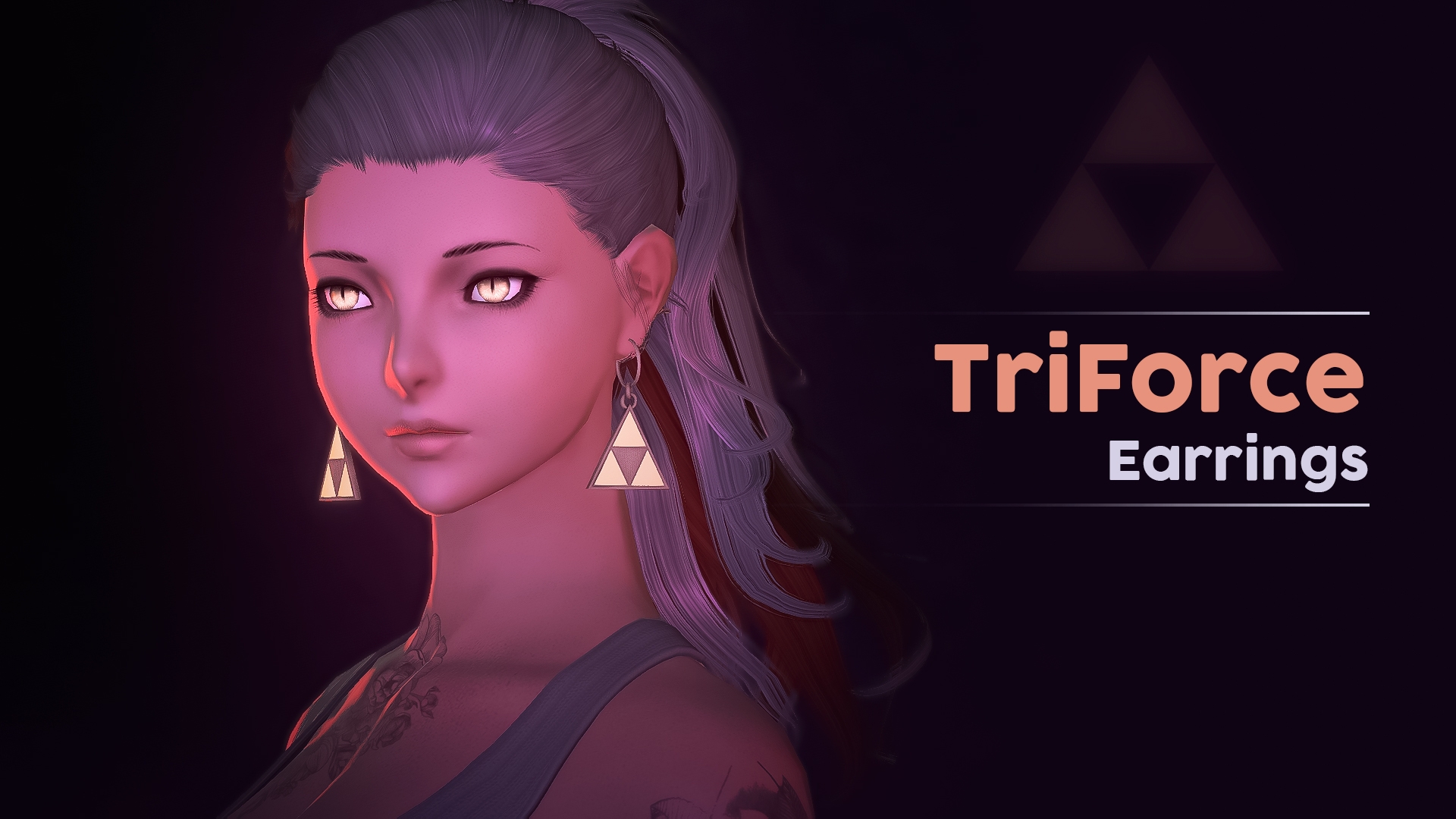 TriForce Earrings | XIV Mod Archive