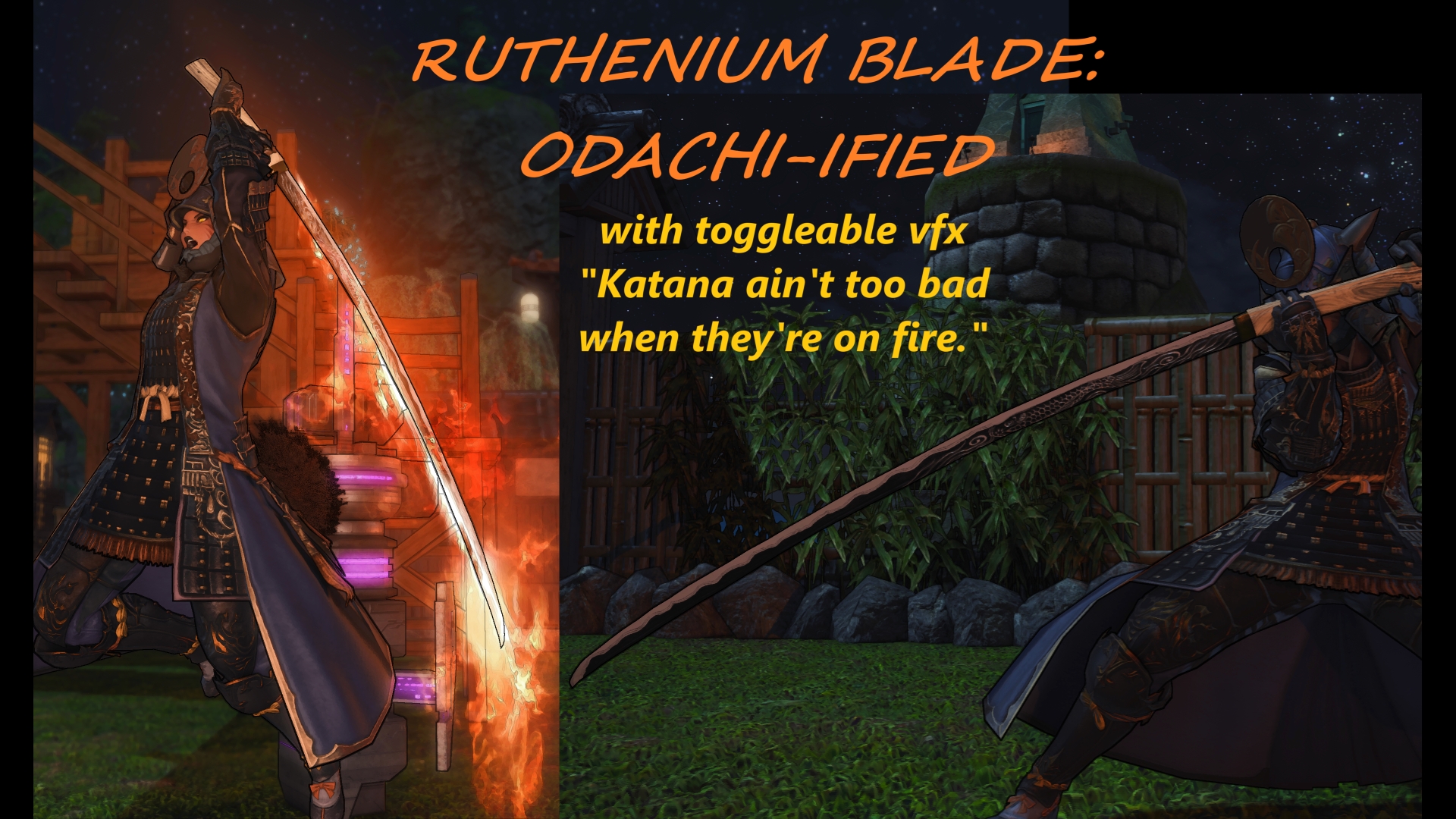 Ruthenium Blade: Odachi-ified (with optional vfx) | XIV Mod Archive