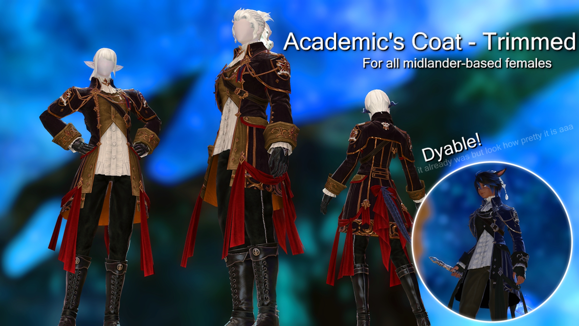 Academic's Coat Trimmed | XIV Mod Archive