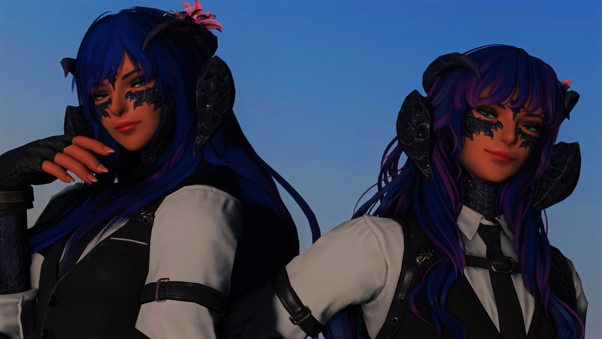 Reverse Crown Horns For Face 3 Female Au Ra | XIV Mod Archive