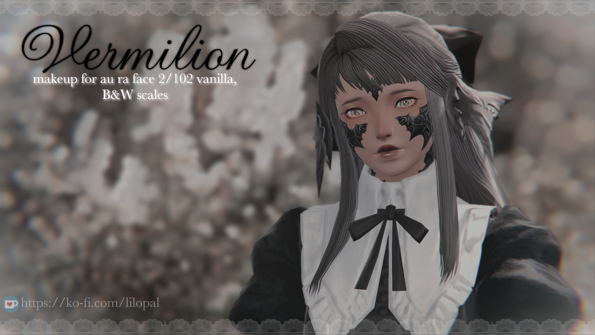[Vermilion] makeup for au ra face 2/102 | XIV Mod Archive