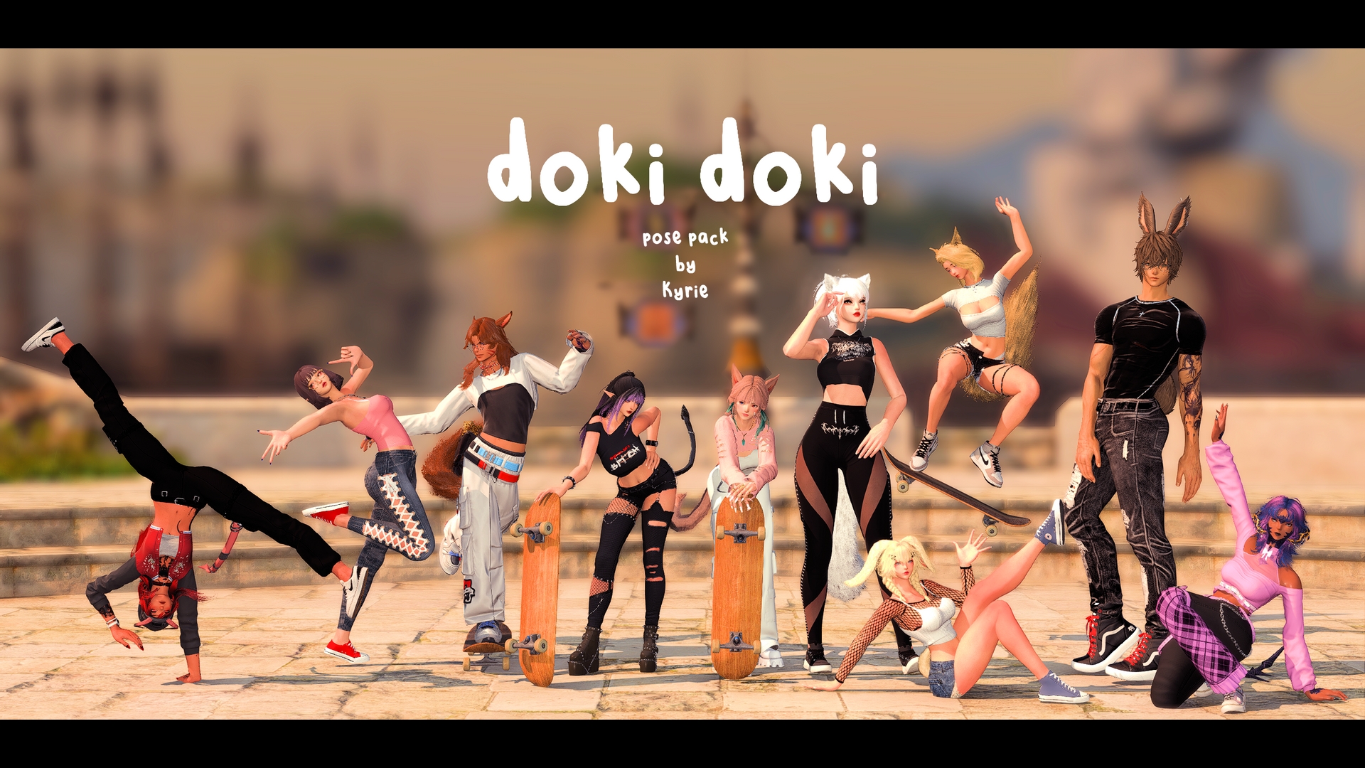 [Pose Pack] Doki Doki | XIV Mod Archive