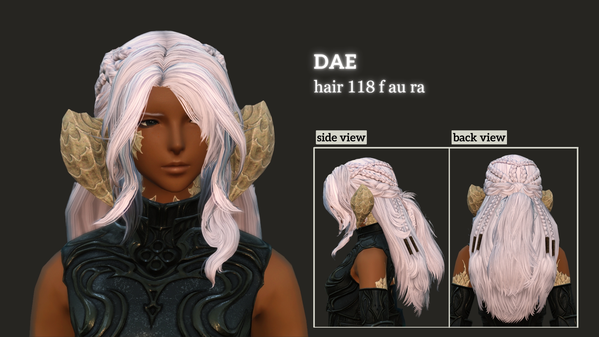 dae - f au ra hair mashup | XIV Mod Archive