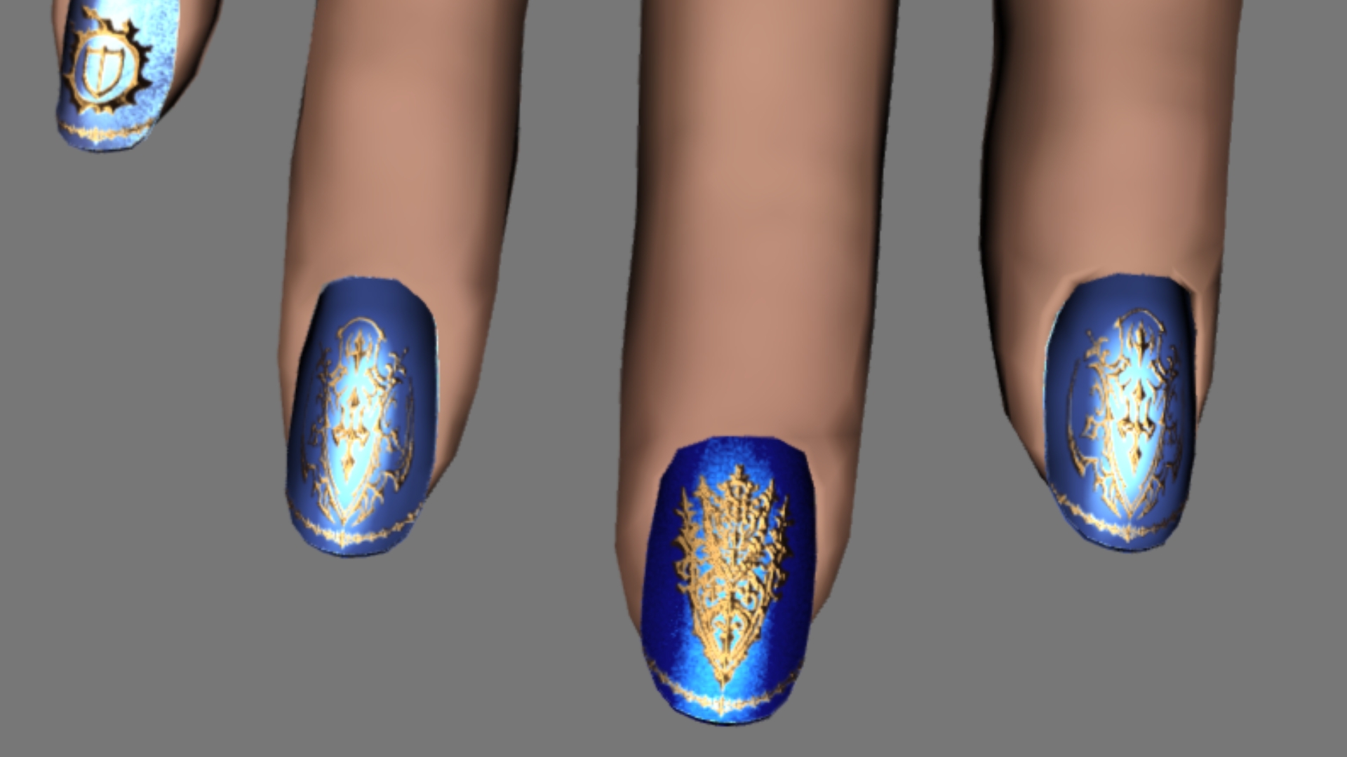 Paladin Nails [Gen3] | XIV Mod Archive