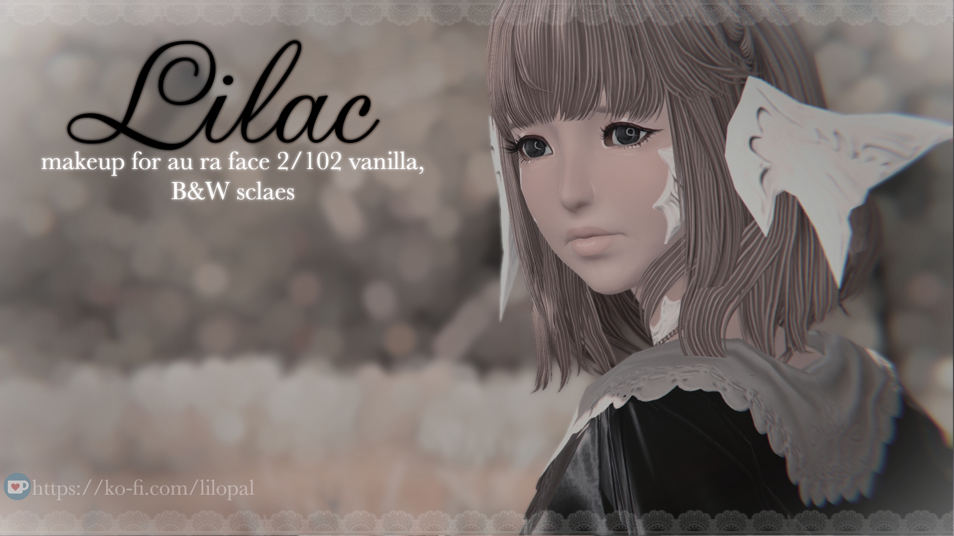[Lilac] makeup for au ra face 2/102 | XIV Mod Archive