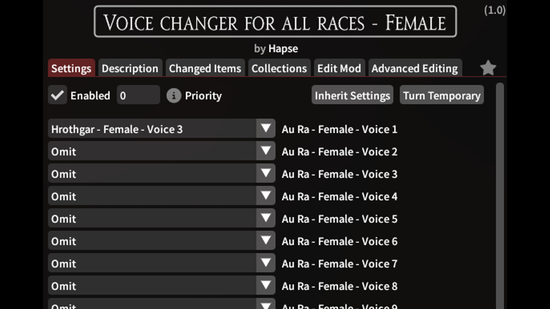 Voice changer for all races - Female | XIV Mod Archive