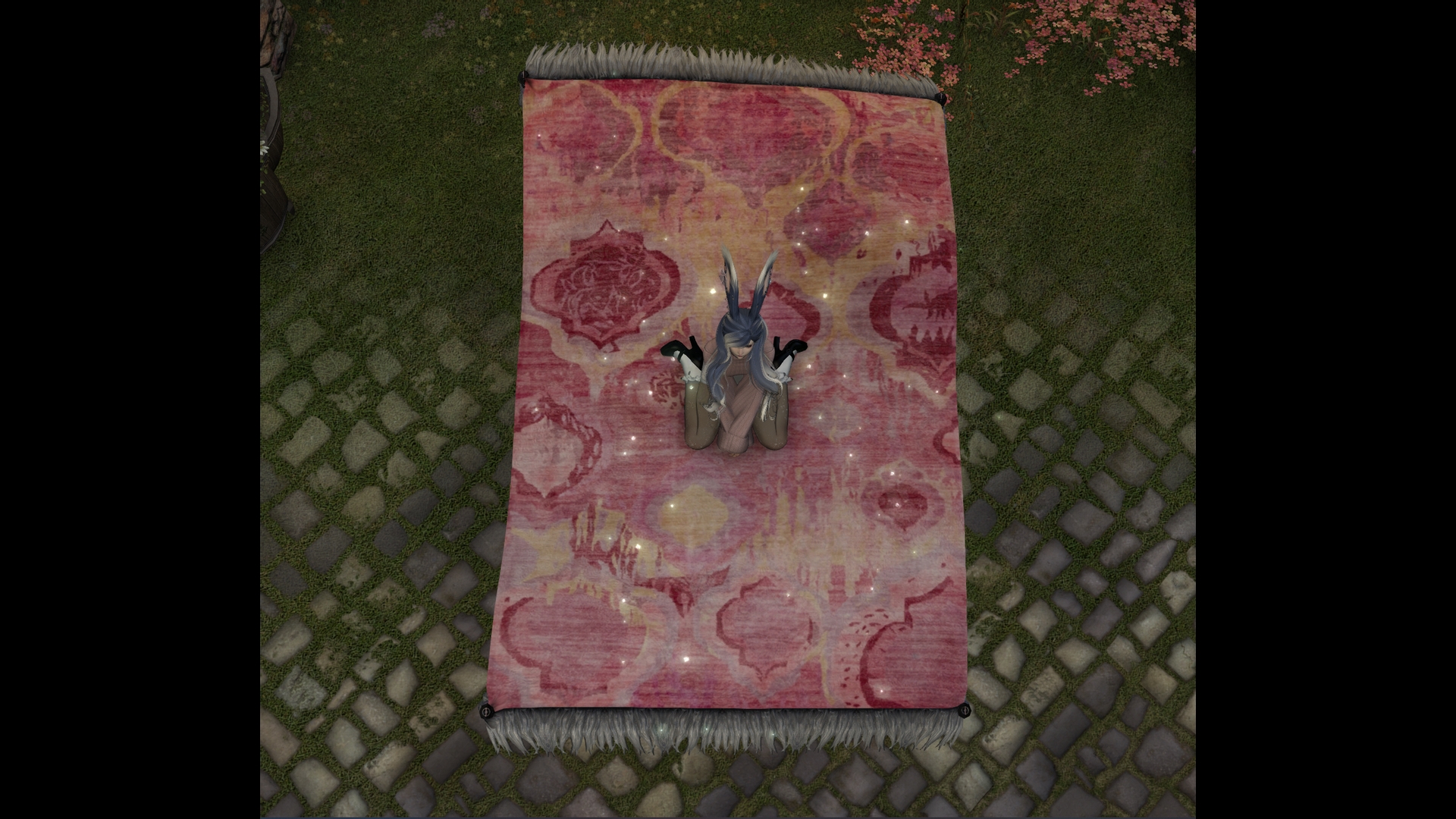 Pink, Red and yellow Magicked Carpet | XIV Mod Archive