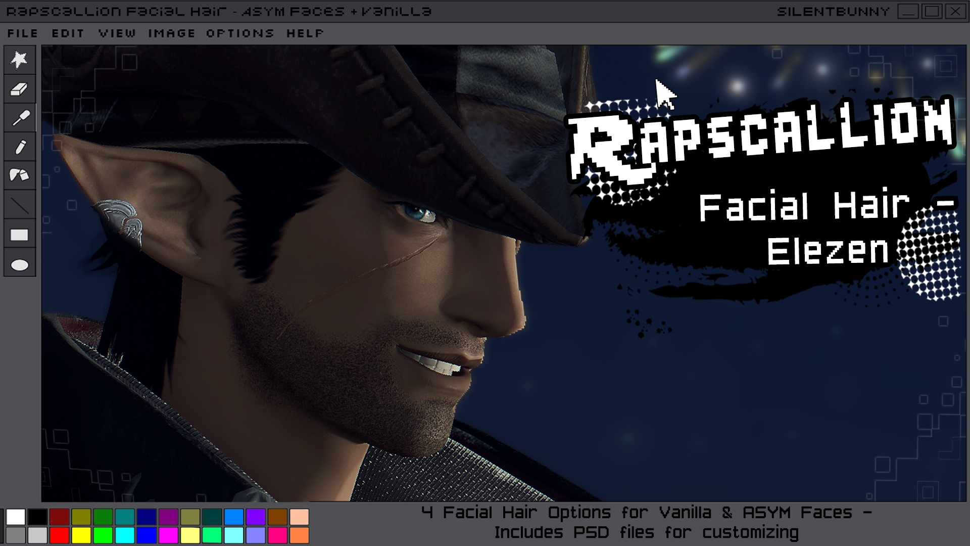 Rapscallion - Facial hair for Wildwood Elezen (Vanilla & Asym) | XIV ...