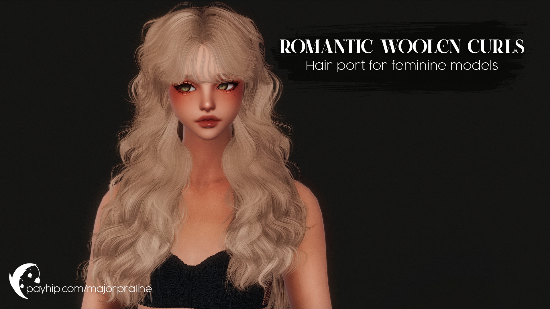 Romantic Woolen Curl - Hair | XIV Mod Archive