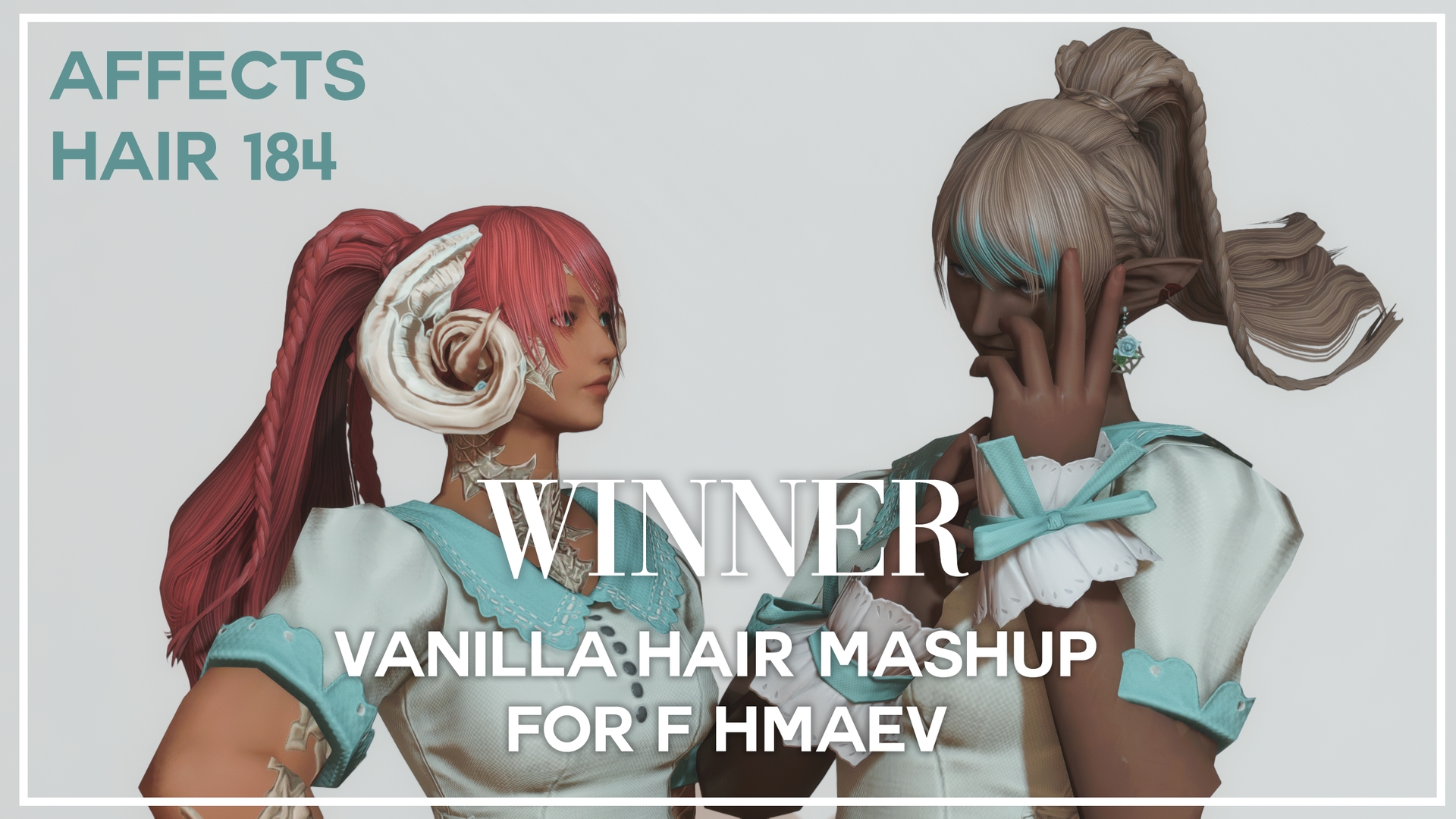 [ Hair ] Winner - Vanilla Hair Mashup f!HMAEV | XIV Mod Archive