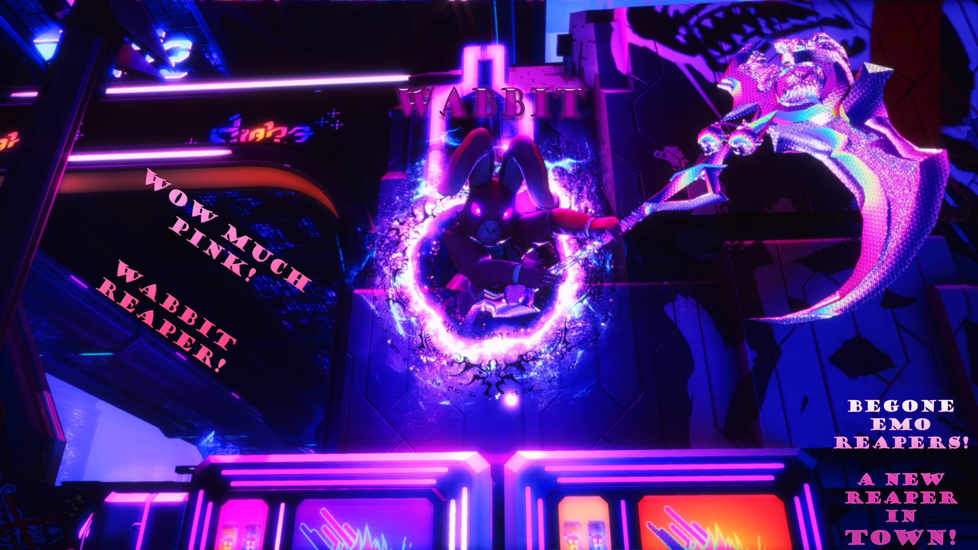 Pink warlock Scythe™ | XIV Mod Archive