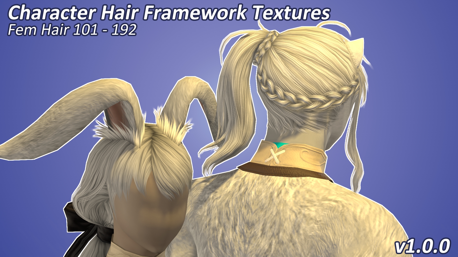 [CHF] Character Hair Framework Textures - Fem Hair | XIV Mod Archive