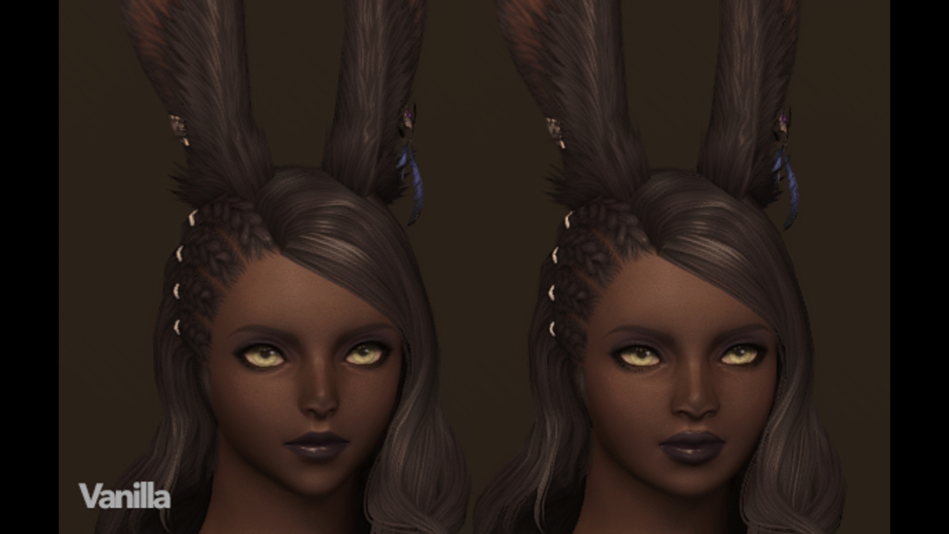 Black Facial Features for Viera | XIV Mod Archive
