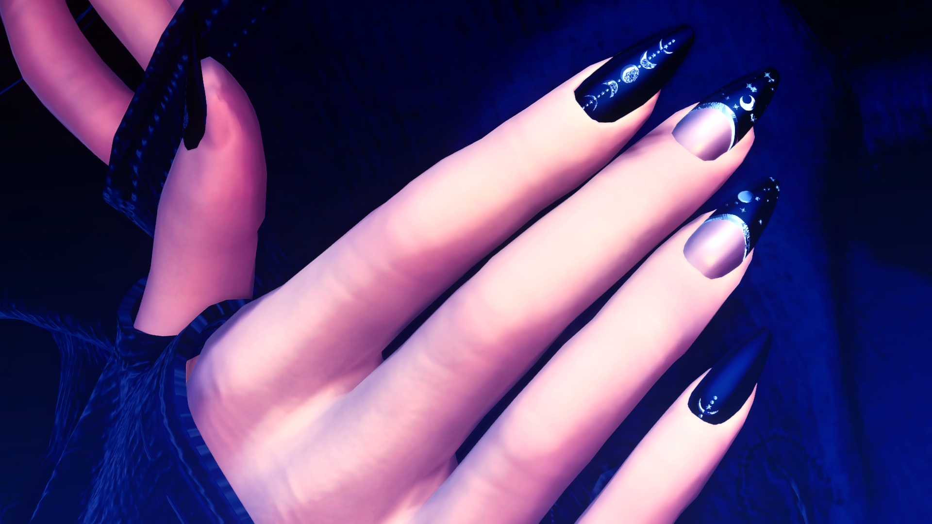Nyx's Moon Nails - Birthday Gift [Gen3] | XIV Mod Archive