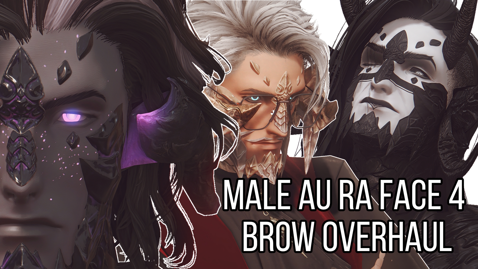 Male Au Ra Face 4 Brow Overhaul | XIV Mod Archive