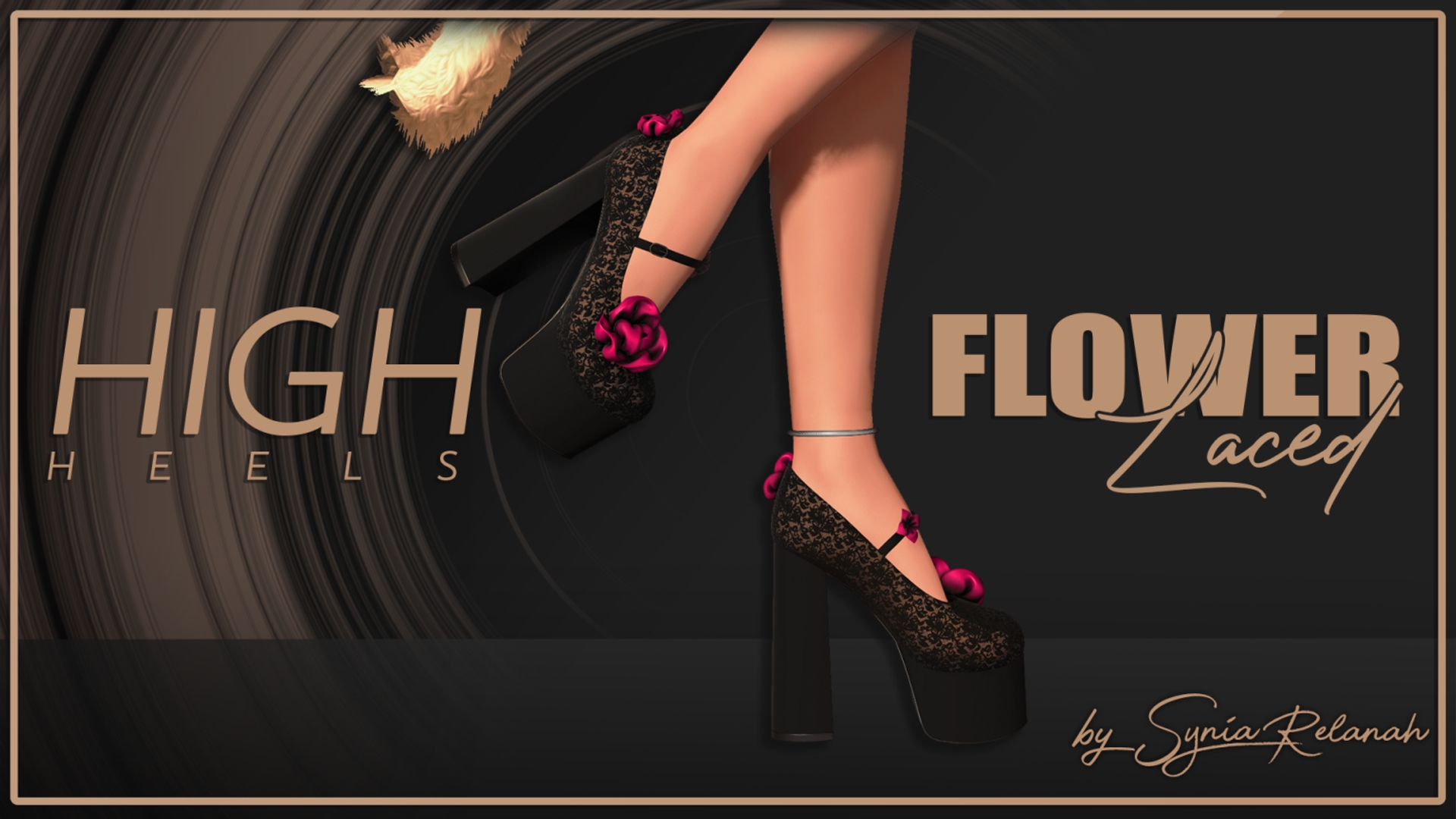High Heels Flower Laced | XIV Mod Archive