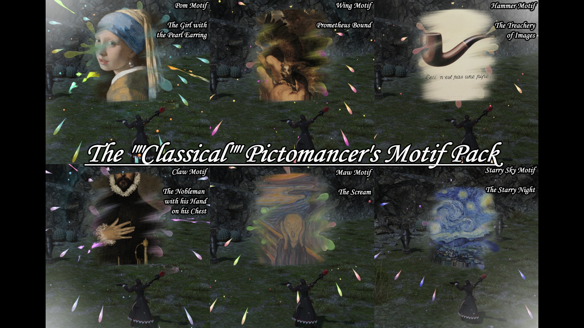 The ""Classical"" Pictomancer's Motif Pack | XIV Mod Archive