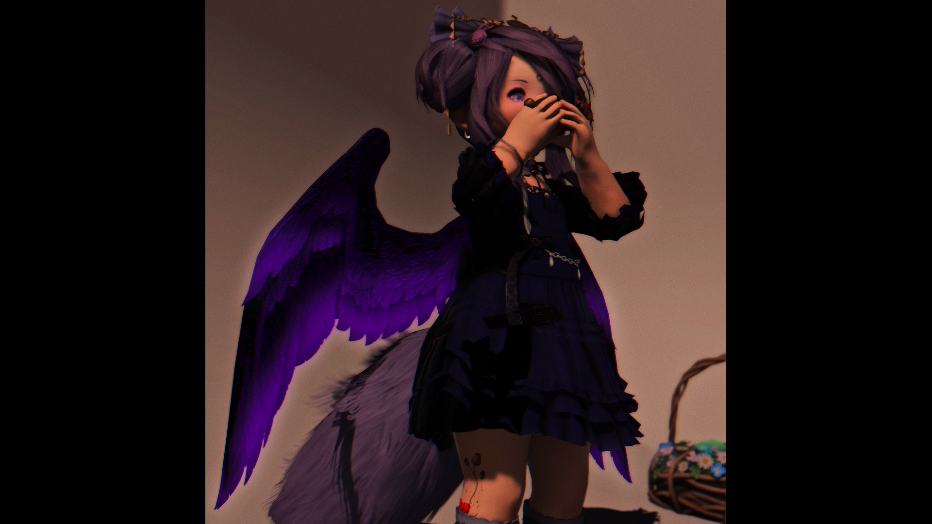 Black Angel Wings Ffxiv