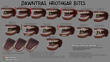 Au Ra Female - MTF Horns + Teeth Megapack - ENW Edition | XIV Mod Archive
