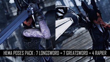 Fighting Wild - a Witcher-Inspired Weapon Pose Pack | XIV Mod Archive