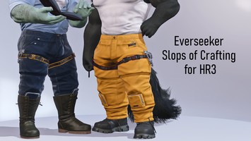 Everseeker's Top of Crafting for HR3 and Hefty Pecs - Revealing and Non-Revealing | XIV Mod Archive