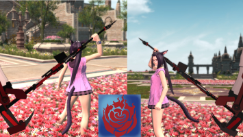 Ruby Rose Scythe Pose Request | XIV Mod Archive