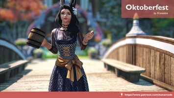 [OLD]FFXIV - Dirndl Bodice HQ | XIV Mod Archive