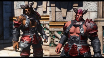 True Ravel Keeper's Chestwrap of Aiming for hrBody | XIV Mod Archive