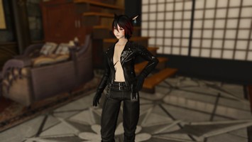 Cropped Calfskin Rider's Jacket for Freyja Medium and Large | XIV Mod Archive
