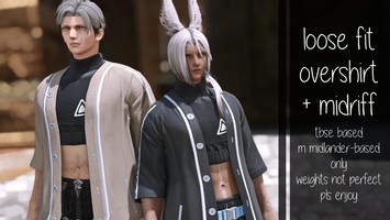 Loose fit Overshirt - TBSE - Midlander males | XIV Mod Archive