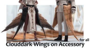 Lunala's Wings on Wings of the Knighthood | XIV Mod Archive