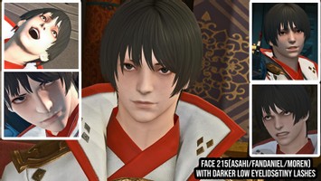 [S]Asahi,Fandaniel,Face215 retextured skin version 2 | XIV Mod Archive