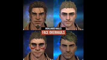 Modern Beards for Highlander (Face 1-4) | XIV Mod Archive