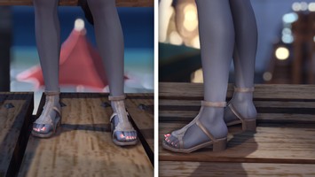 [IVCS2] Summer Sunset Sandals - Night's Feet Gen3 | XIV Mod Archive