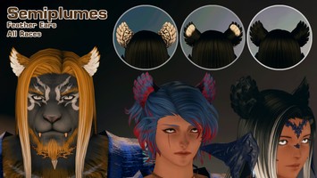 Clouddark Wings on Accessory for All | XIV Mod Archive