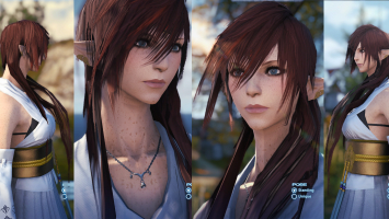 Longer Symmetrical Hair #105 for Female Elezen | XIV Mod Archive