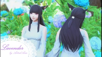 LA Warrior Hair - Au Ra Ladies | XIV Mod Archive