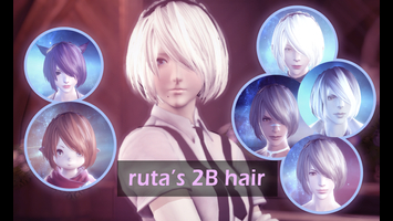 Adam | Nier: Automata female hair port | XIV Mod Archive