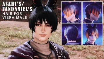 Older hair tips texture for hair 152 | XIV Mod Archive
