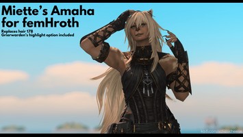 [Hair] Hair - Amaha for Aura M | XIV Mod Archive