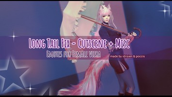 Tail Fix Cutscene Emotes + Misc. for Male Viera | XIV Mod Archive