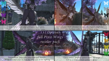 Wings of the Realm [Statice Wings retextures] | XIV Mod Archive