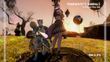 Demon/Forgiven's Caligae for Feral Paws | XIV Mod Archive