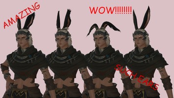 colorful ears - female viera | XIV Mod Archive