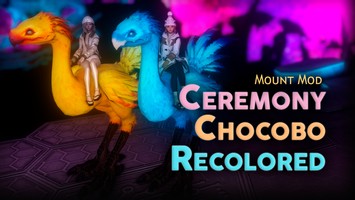 Dyeable Chocobo Carriage | XIV Mod Archive